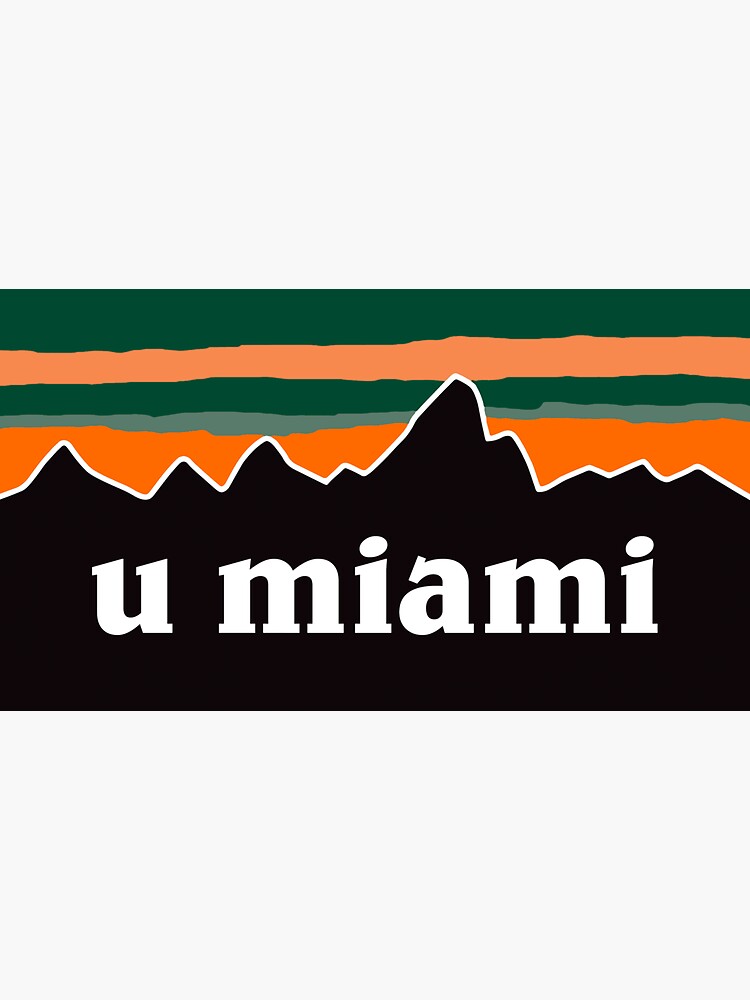 "University of Miami sticker" Sticker for Sale by get2herheart | Redbubble