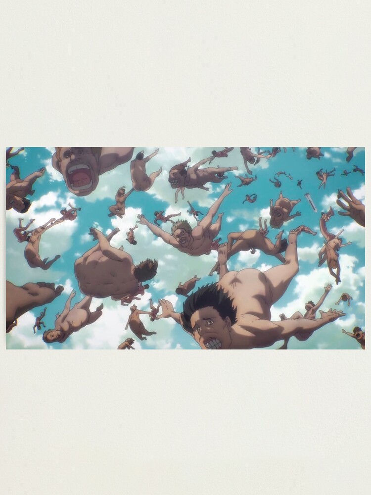 "Titans Falling from Sky - Shingeki no Kyojin Season 4" Photographic ...