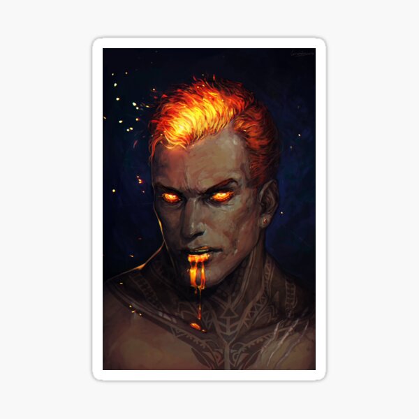 "Lava" Sticker for Sale by Lorandesore | Redbubble