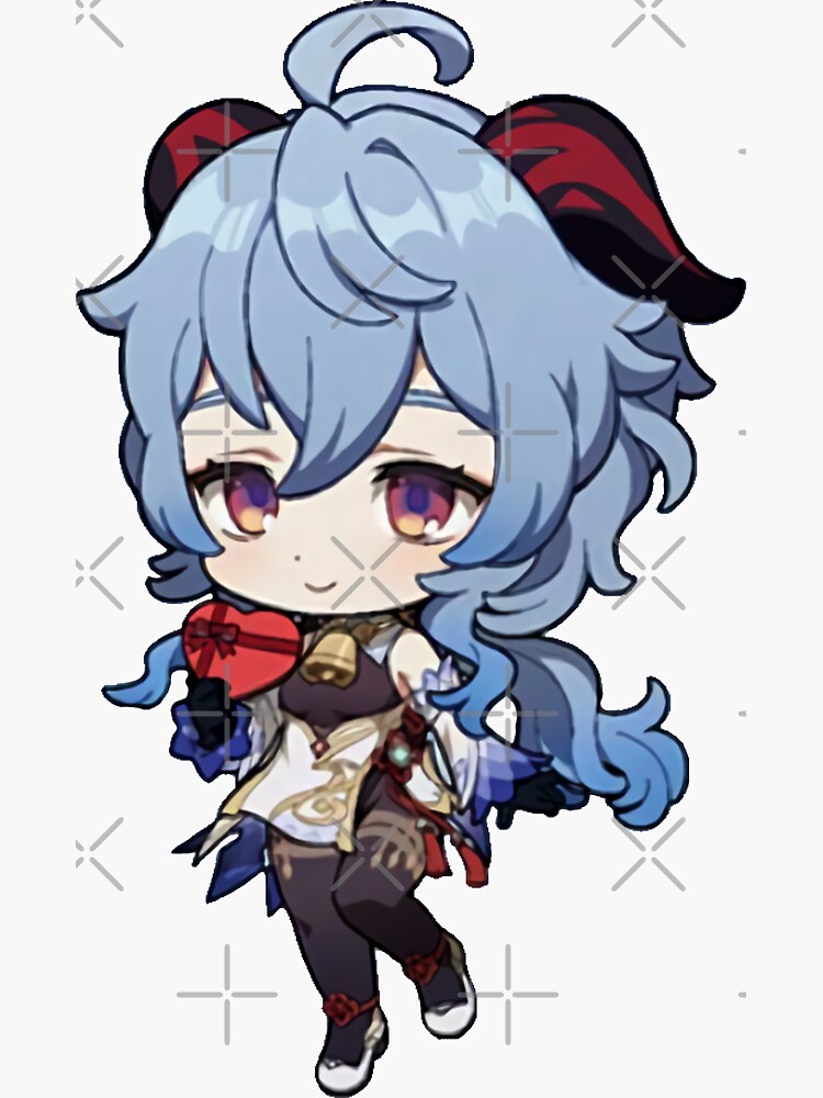 "Chibi Ganyu - Genshin Impact" Sticker for Sale by persephonexx | Redbubble