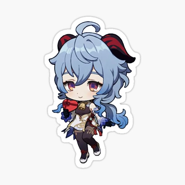 "Chibi Ganyu - Genshin Impact" Sticker for Sale by persephonexx | Redbubble