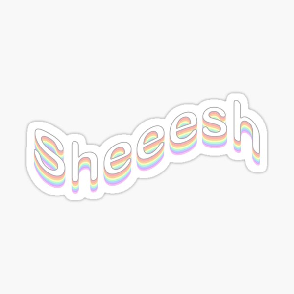 "Sheeesh Pastel rainbow" Sticker by AngelZalez | Redbubble