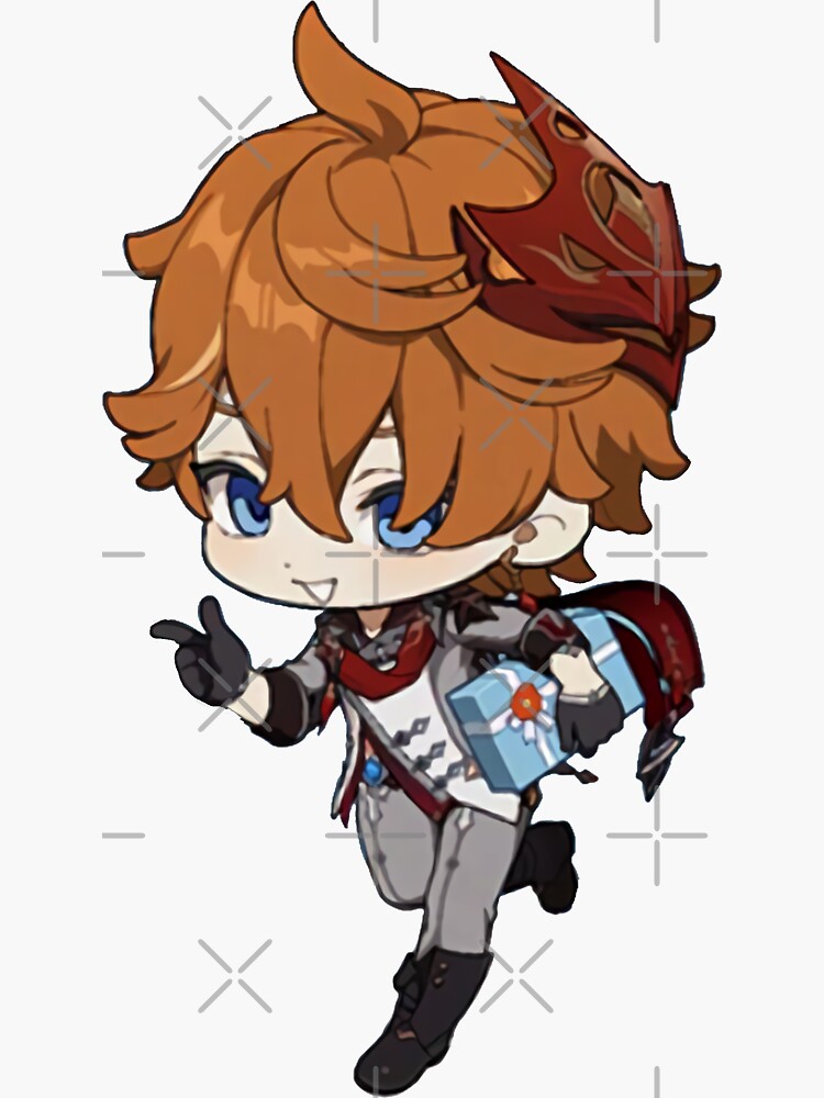 "Chibi Childe - Genshin Impact" Sticker von persephonexx | Redbubble