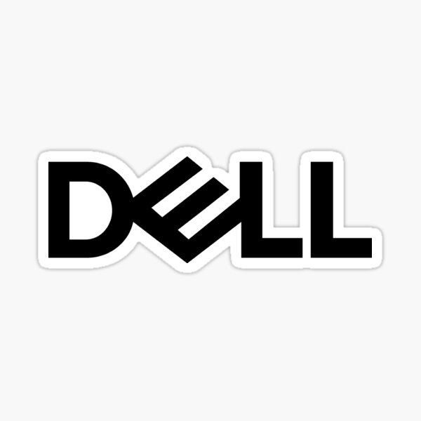 "LAPTOP-DELL LOGO" Sticker for Sale by wetlux | Redbubble