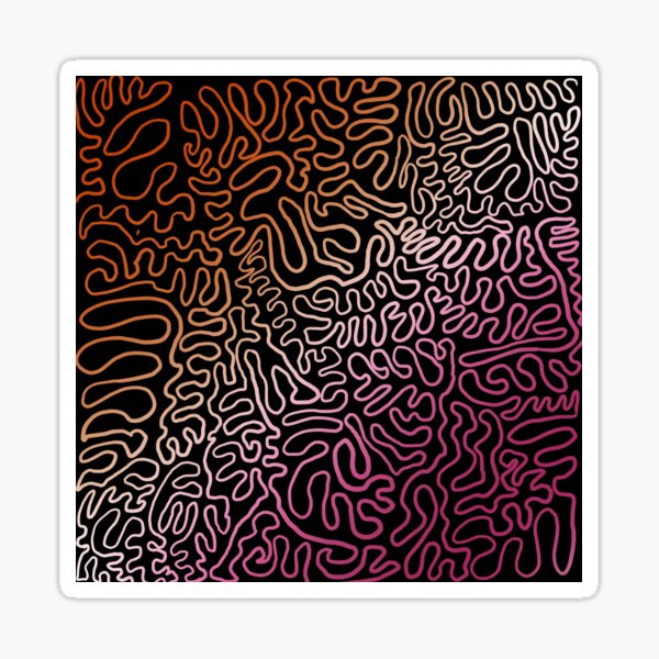 "One Lesbian squiggly line" Sticker for Sale by Thinnline | Redbubble