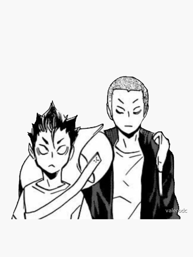 "noya and tanaka" Sticker for Sale by valerodc | Redbubble