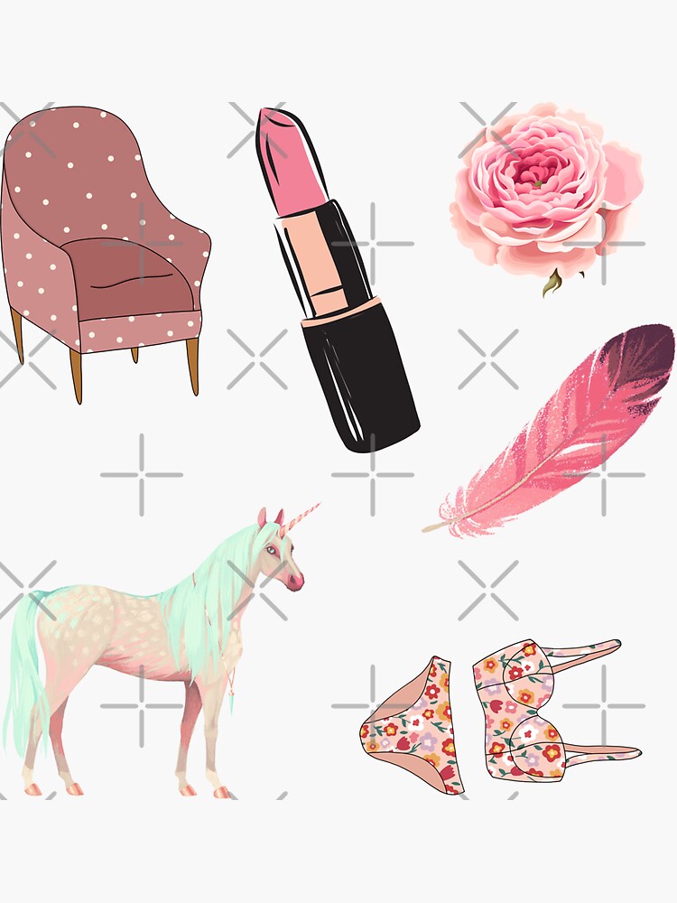 "Aesthetic Pastel Stickers Pack" Sticker by Momo-thoughts | Redbubble