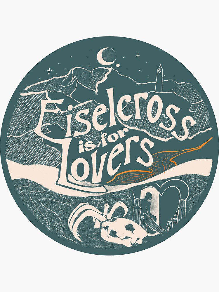 "Eiselcross is for Lovers" Sticker for Sale by HerGnomieness | Redbubble