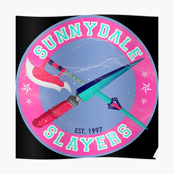 "Sunnydale slayers varsity university logo" Poster for Sale by ...