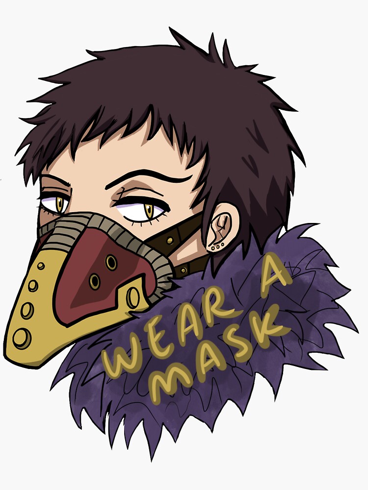 "Overhaul Says "Wear a Mask"" Sticker for Sale by MaciesDayParade ...