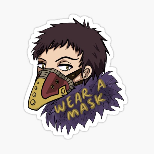 "Overhaul Says "Wear a Mask"" Sticker for Sale by MaciesDayParade ...