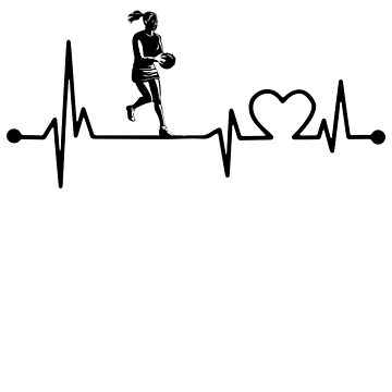 "NETBALL HEARTBEAT" Art Board Print for Sale by bestteez | Redbubble