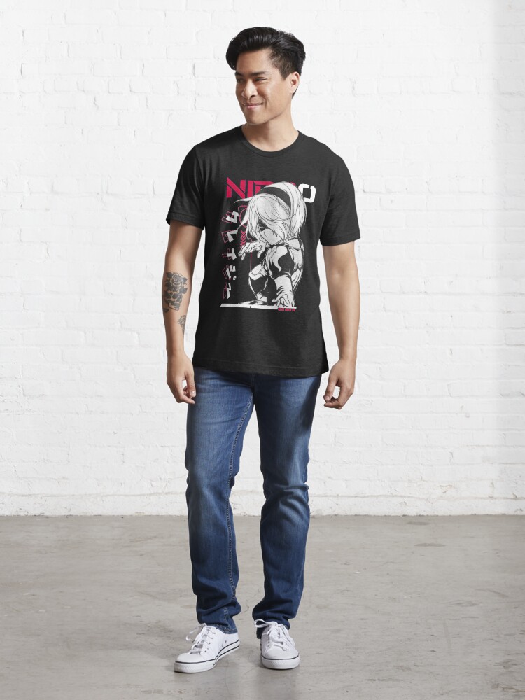 "nier automata 2B Tshirt mask" T-shirt for Sale by GunnerKertzmann ...