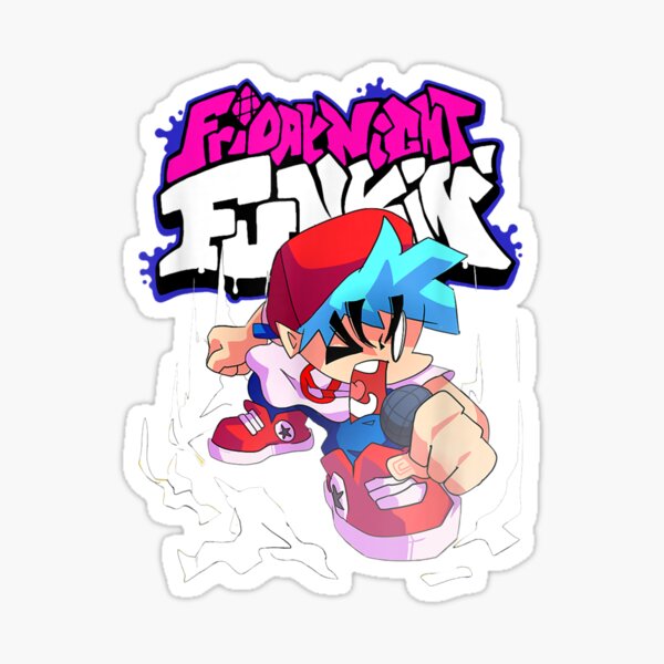 "Friday Night Funkin Boyfriend" Sticker for Sale by SharonGidley ...