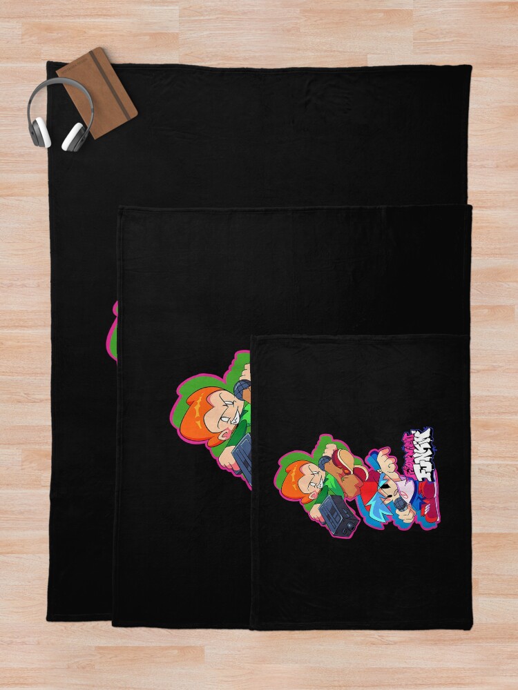 "Friday Night Funkin Pico and Bf" Throw Blanket by SharonGidley | Redbubble