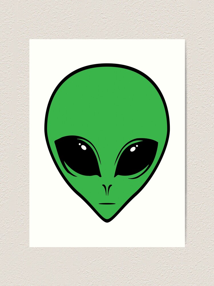 "Alien Face" Art Print for Sale by sandersart | Redbubble