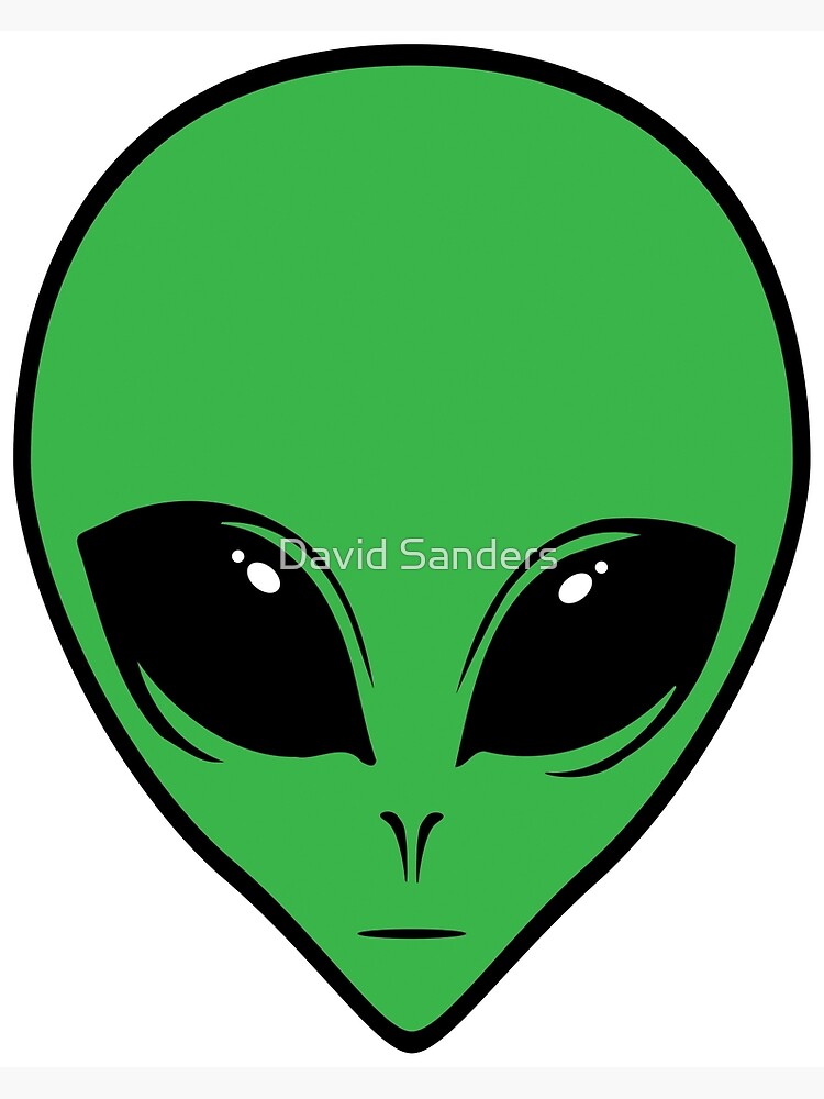 "Alien Face" Poster by sandersart | Redbubble