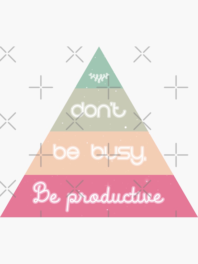 "Be Productive" Sticker for Sale by AngelZalez | Redbubble