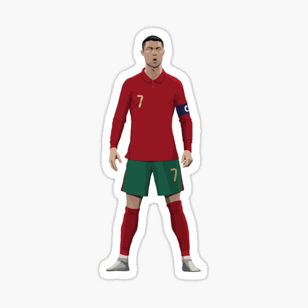 "Cristiano Ronaldo" Sticker for Sale by tikitakafutbol | Redbubble