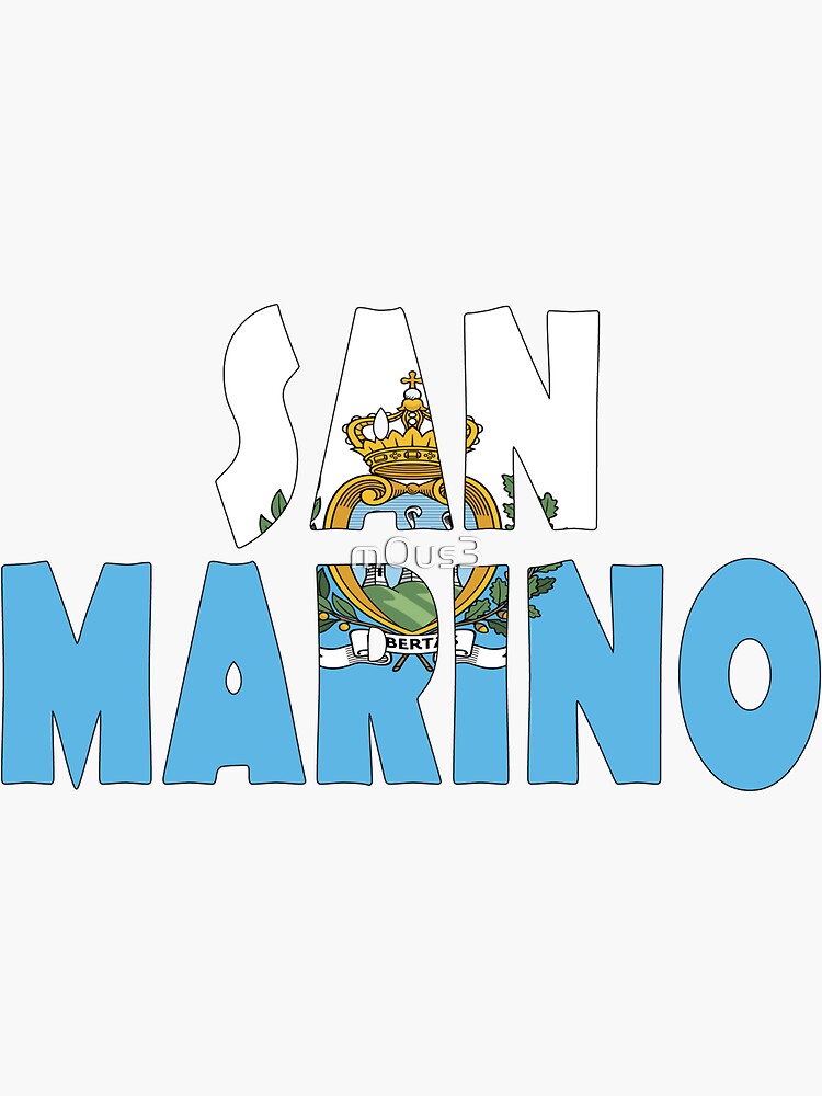 "San Marino" Sticker for Sale by m0us3 | Redbubble