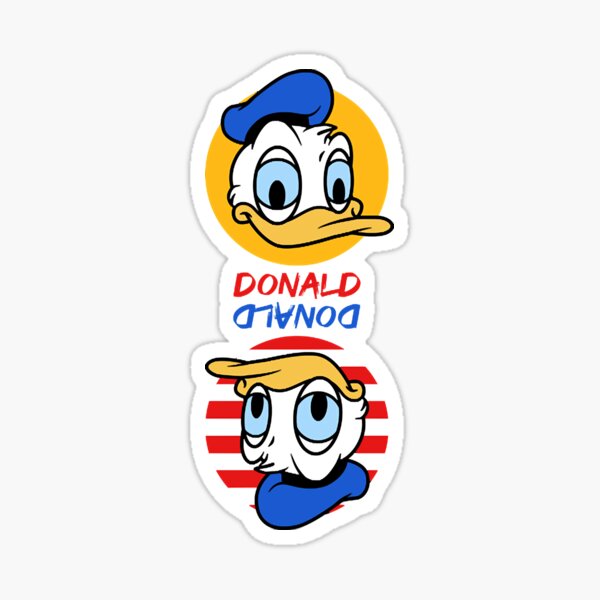 "Donald Donald " Sticker for Sale by aysConrado4 | Redbubble