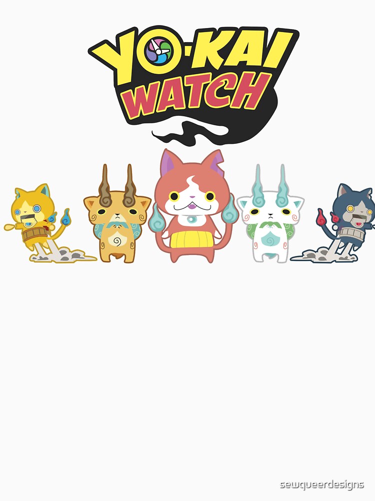 "Yokai Watch Cats" T-shirt for Sale by sewqueerdesigns | Redbubble ...