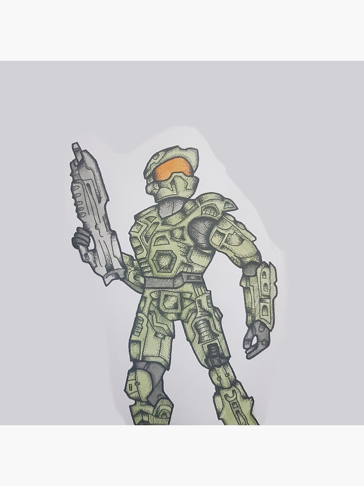 "Master Chief" Sticker by KotlinArt | Redbubble