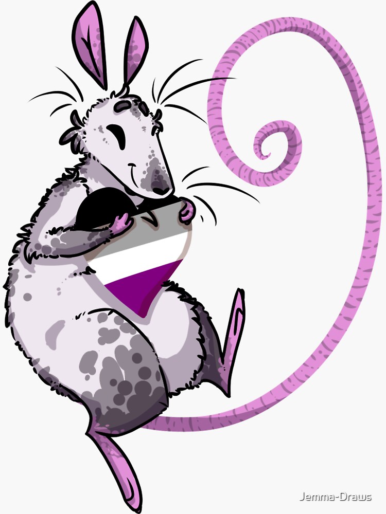 "Asexual pride rat" Sticker for Sale by Jemma-Draws | Redbubble