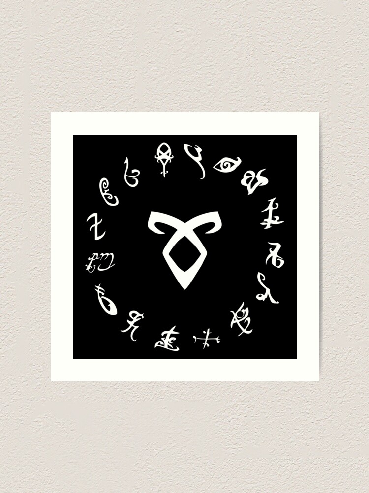 "All Runes Symbol - Shadowhunters" Art Print for Sale by ...