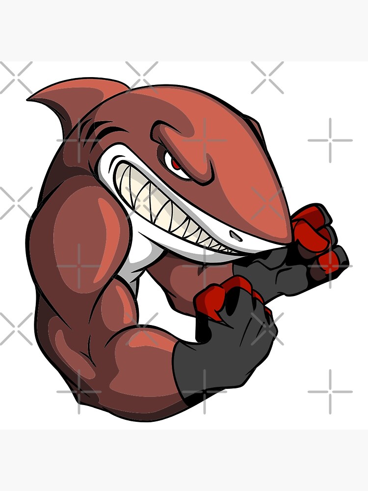 "Shark Combat MMA" Poster for Sale by treasure-crafts | Redbubble