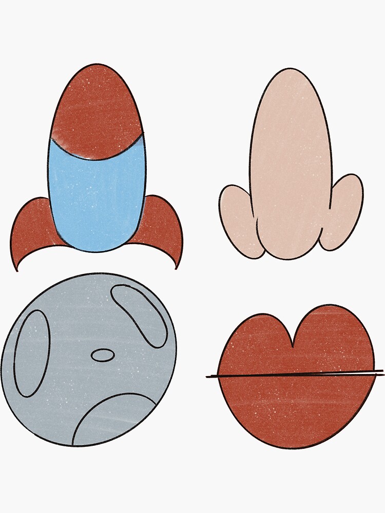 "NASA and Mun" Sticker for Sale by itsatiepo | Redbubble