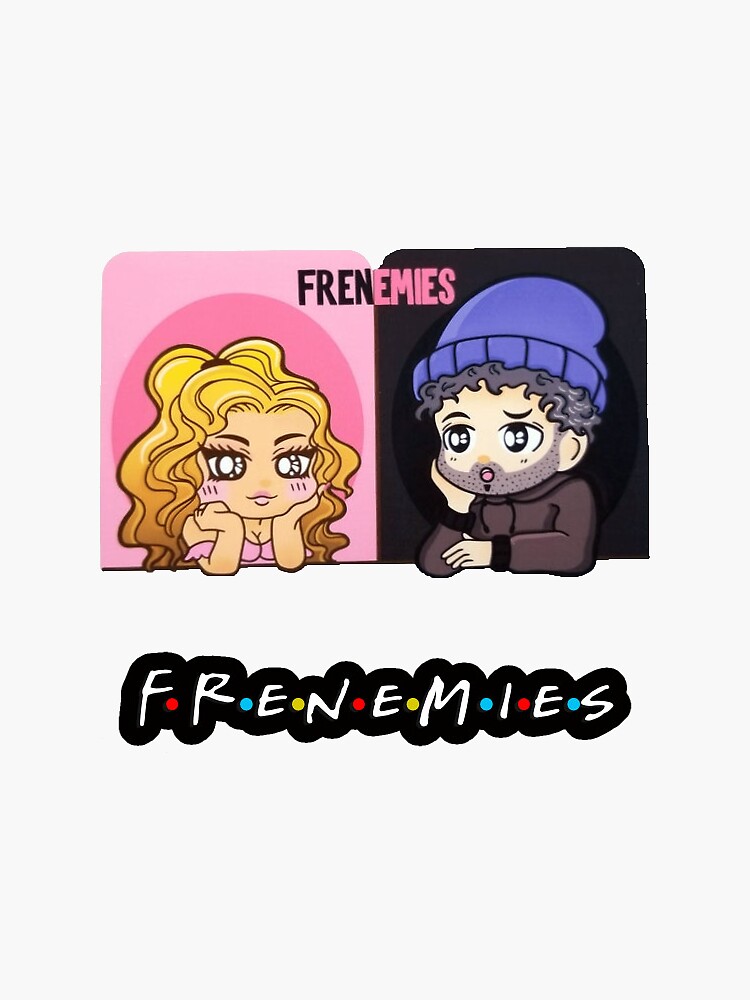 "Frenemies Cute art Sticker pack! " Sticker for Sale by ReeceVentre ...