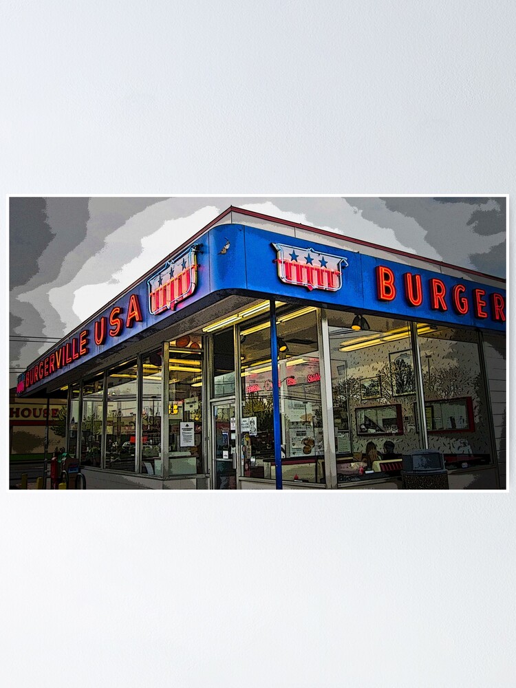 "burgerville usa" Poster for Sale by brucedickson | Redbubble