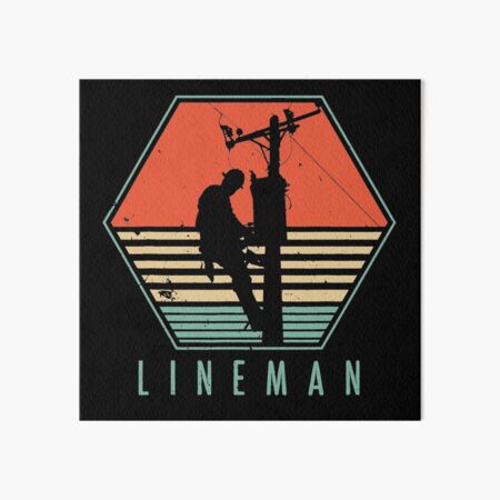 "Vintage lineman retro linework,lineworker,power lineman,tradesman ...
