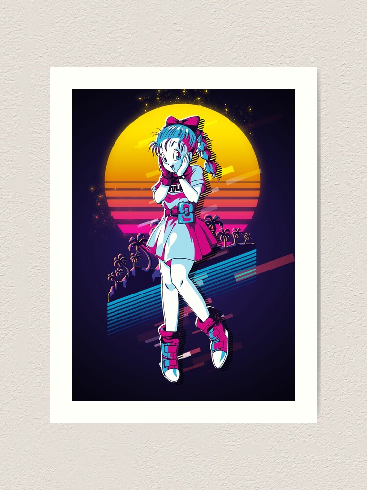 "Dragon Ball - Bulma *80s retro*" Art Print by MyRetroArt | Redbubble