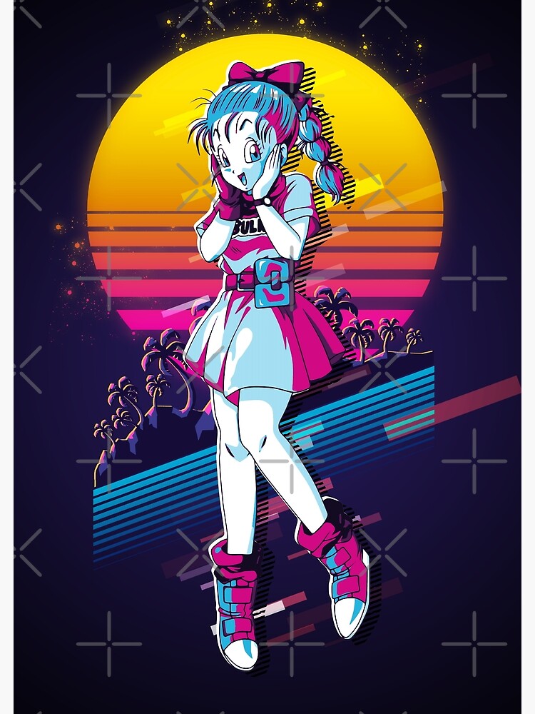 "Dragon Ball - Bulma *80s retro*" Art Print by MyRetroArt | Redbubble
