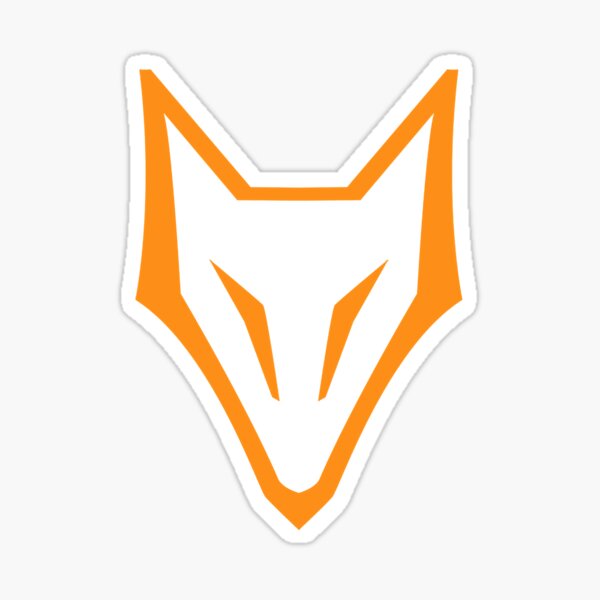 "Fox Head" Sticker for Sale by RessieStokes | Redbubble