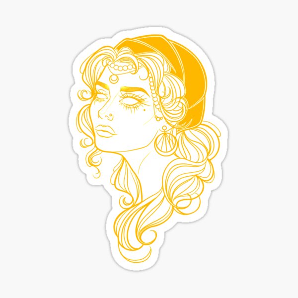 "The Seer Gold" Sticker by RessieStokes | Redbubble