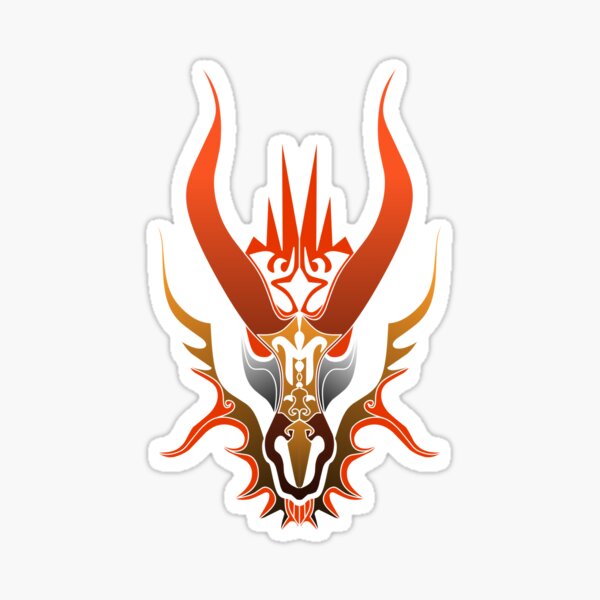 "Dragon head" Sticker for Sale by haiban | Redbubble
