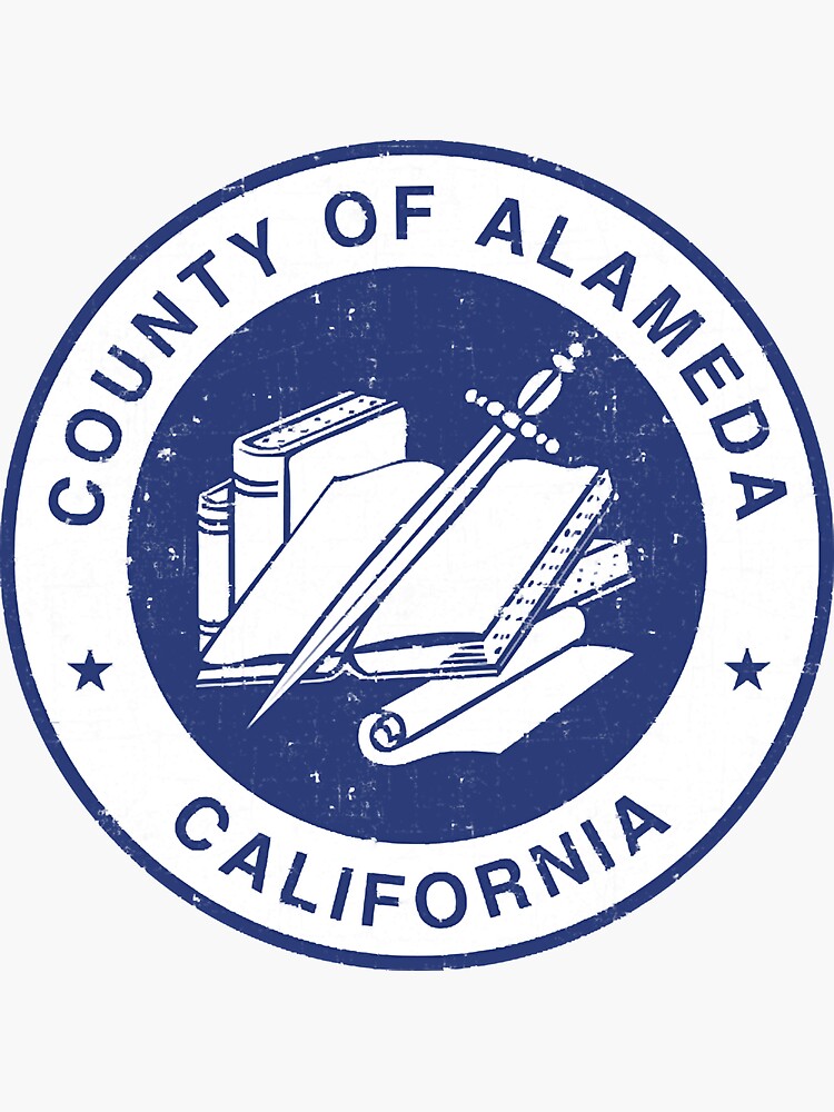 Pegatina «Sello del condado de Alameda, California - bandera - símbolo ...