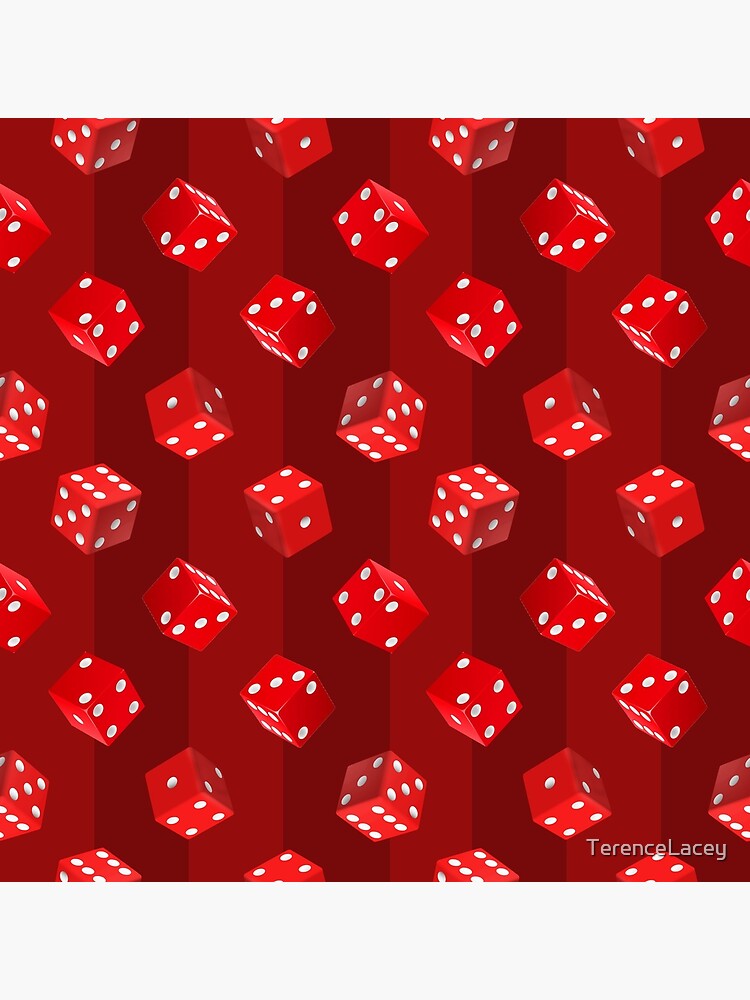 "Red Dice Design" Poster for Sale by TerenceLacey | Redbubble