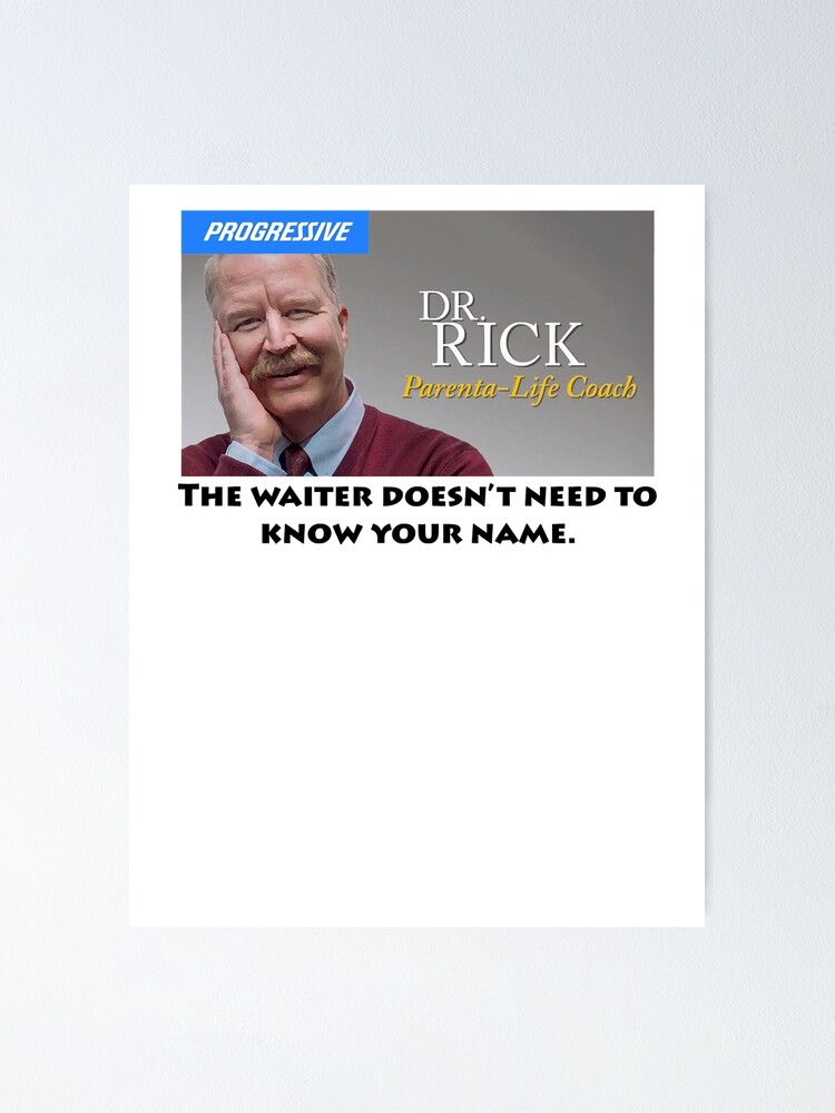 "Dr. Rick - Progressive" Poster for Sale by FeliciaDicki | Redbubble