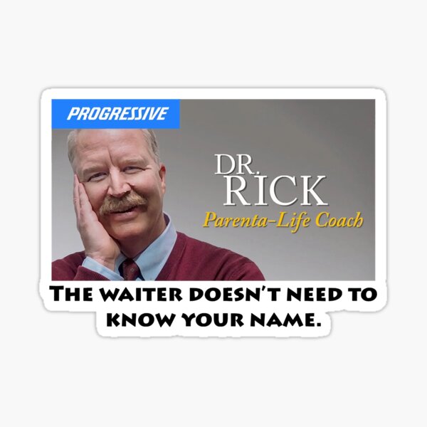 "Dr. Rick - Progressive" Sticker for Sale by FeliciaDicki | Redbubble