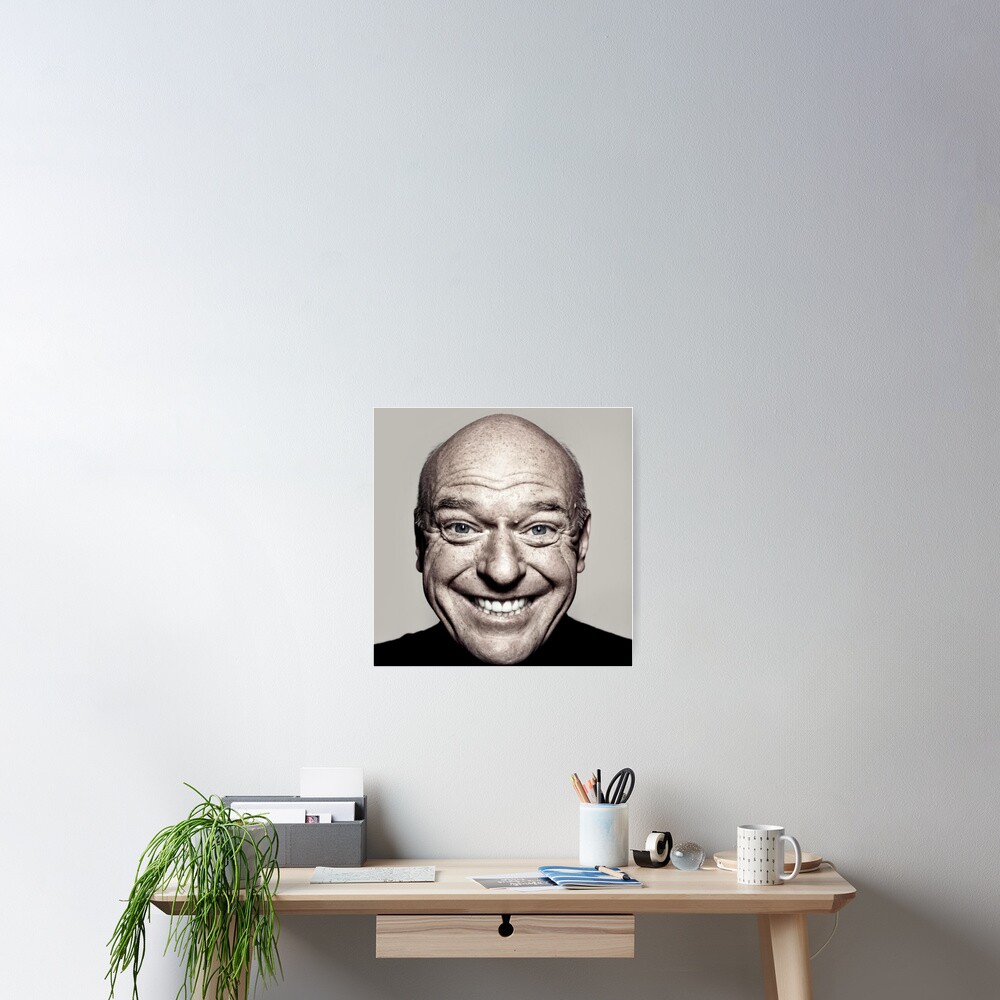 "Hank schrader Dean norris Happy face" Poster for Sale by memelordKING ...