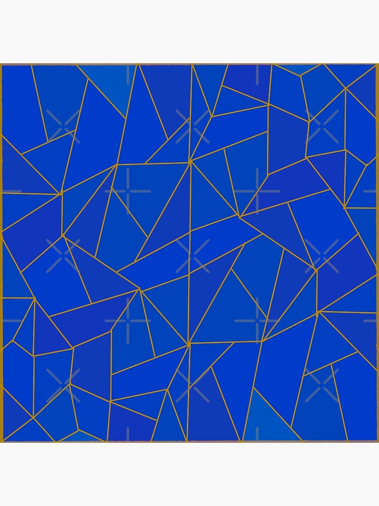 "Glitter blue shattered pattern fabric background " Poster for Sale by ...