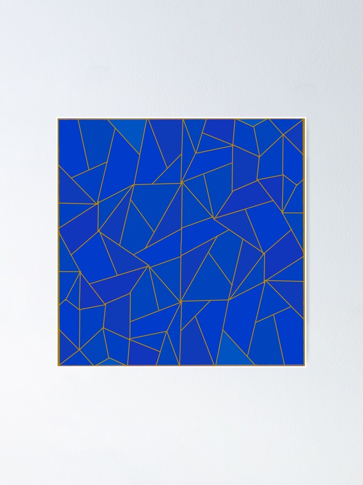 "Glitter blue shattered pattern fabric background " Poster for Sale by ...