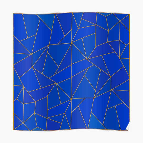 "Glitter blue shattered pattern fabric background " Poster for Sale by ...