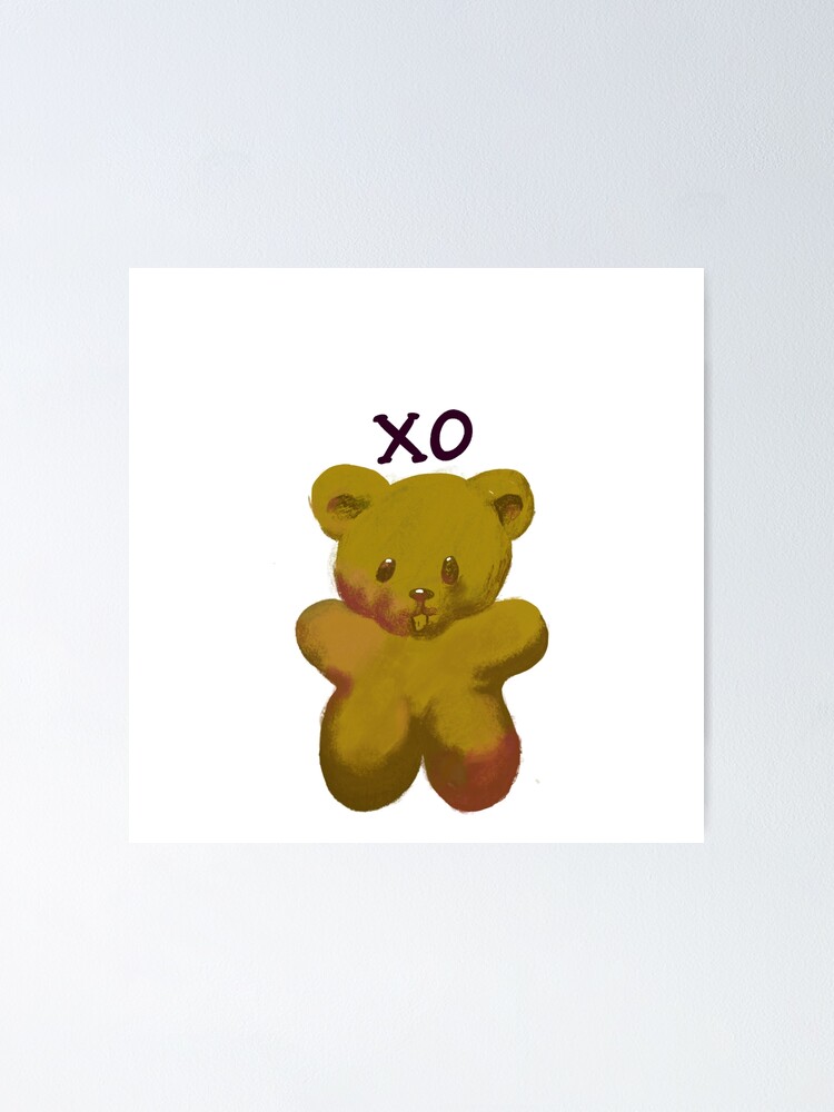 "unif XO bear" Poster by cobaltbleu | Redbubble