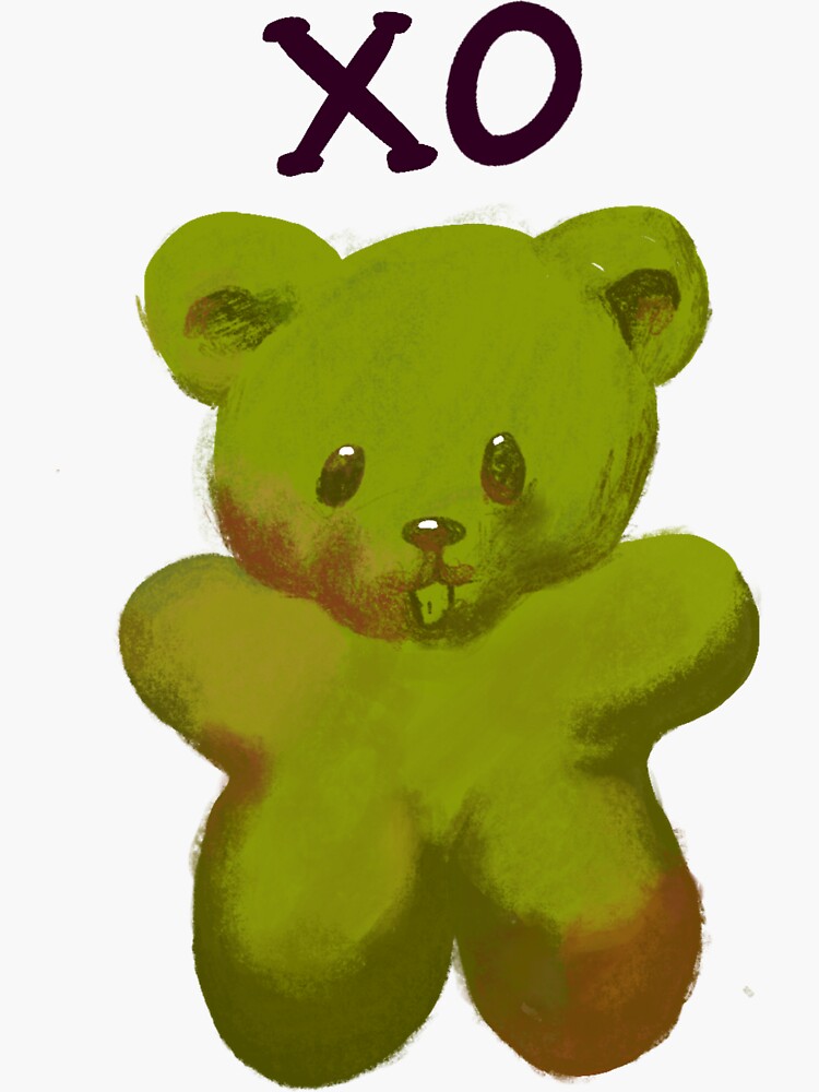 "unif XO bear" Sticker by cobaltbleu | Redbubble