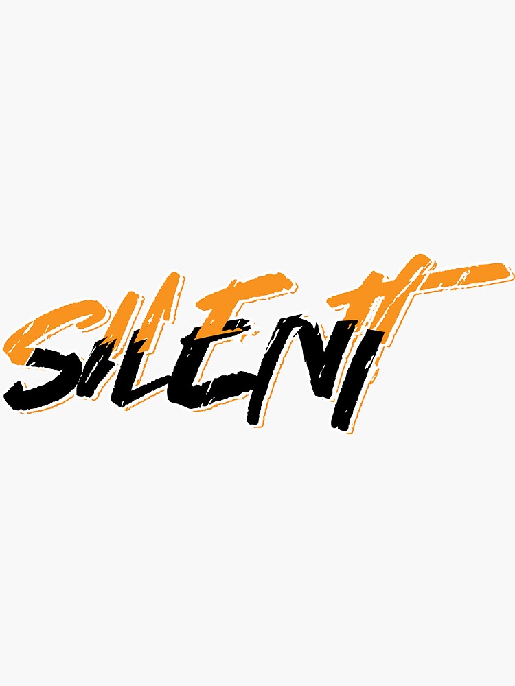 "SILENT " Sticker for Sale by yusufstry | Redbubble
